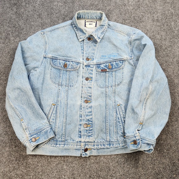 Lee | Jackets & Coats | Vintage Lee Denim Trucker Jacket Mens Large Reg ...